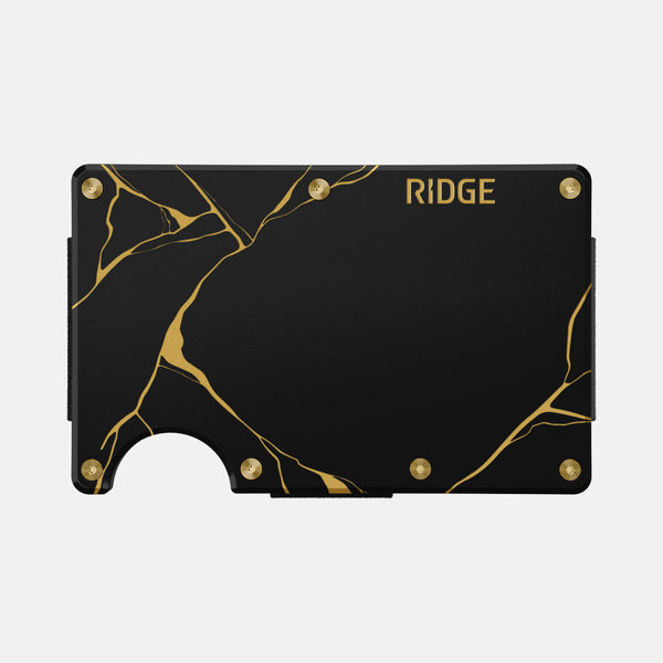 Ridge Wallet – Kintsugi - Black | DETAIL IN DESIGN - Ridge UK