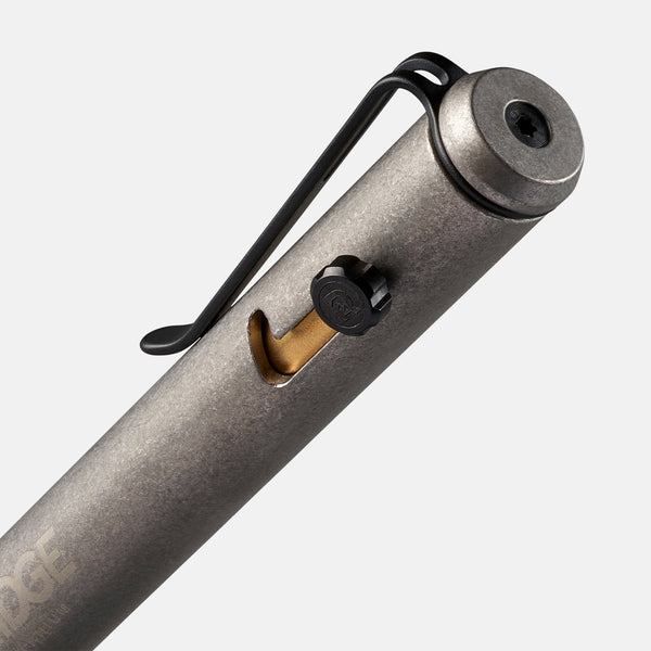 Stonewashed Titanium Bolt Action Pen // The Ridge - Ridge UK