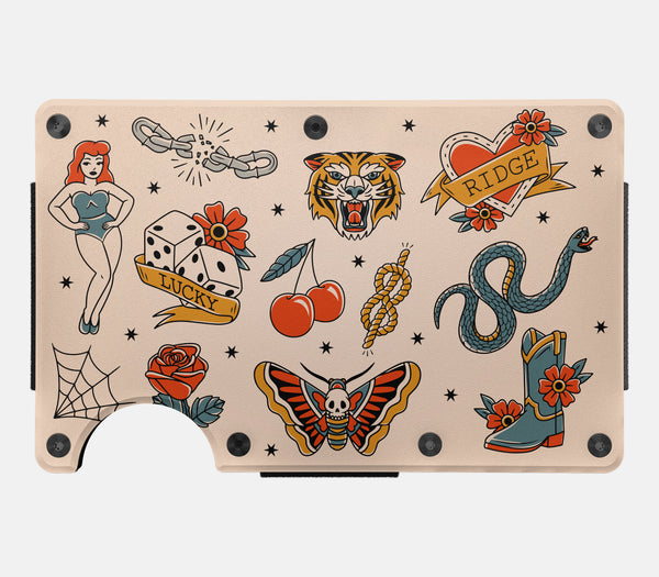 Ridge Wallet - American Traditional - Color | Art That Endures - Ridge UK