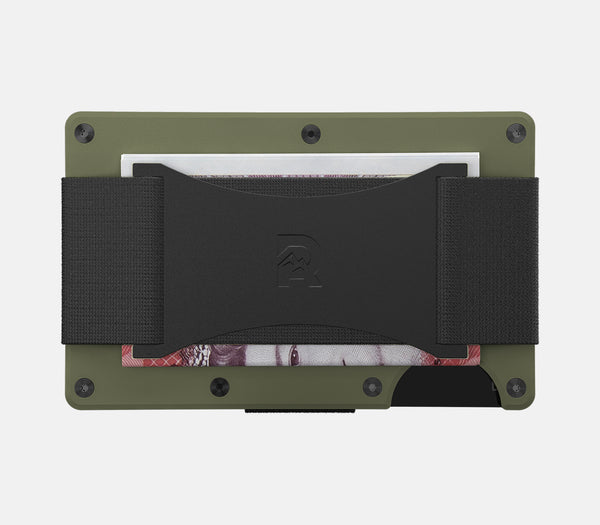 The Ridge Wallet: Titanium - Matte Olive - Ridge UK